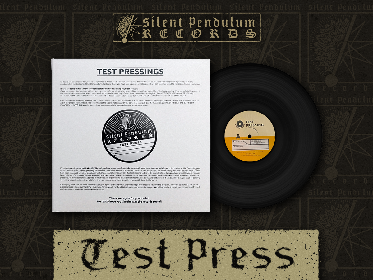 Endless, Nameless - Living Without - Test Press – Silent Pendulum Records
